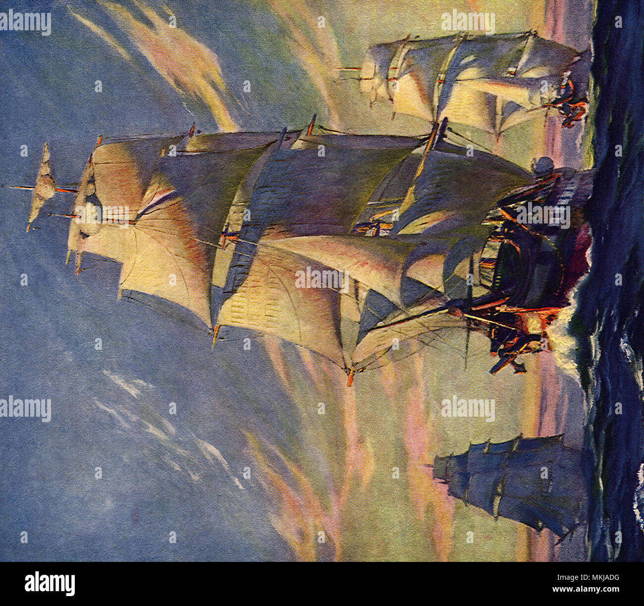 Two sailing ships hi-res stock photography and images - Alamy