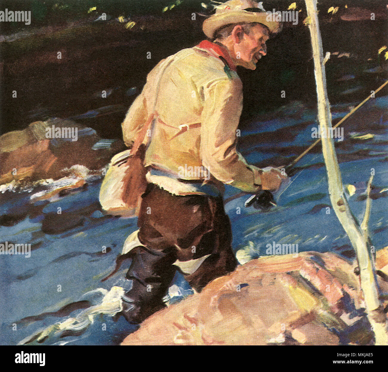 Man fishing between rocks hi-res stock photography and images - Alamy