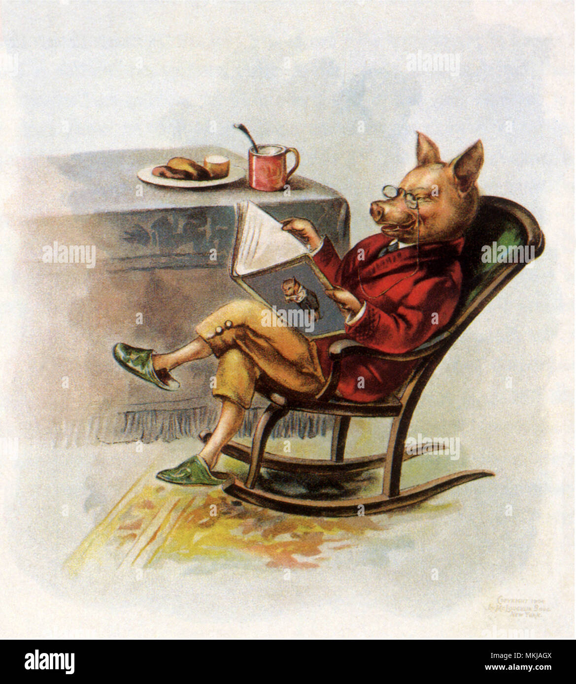 Holiday reading vintage hi-res stock photography and images - Alamy