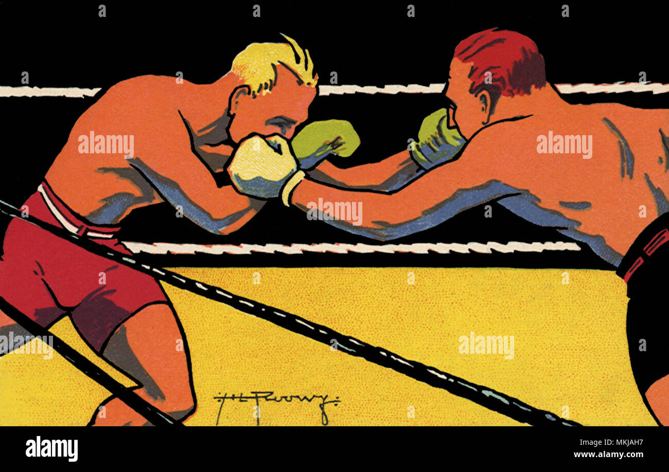 Vintage boxing match hi-res stock photography and images - Alamy