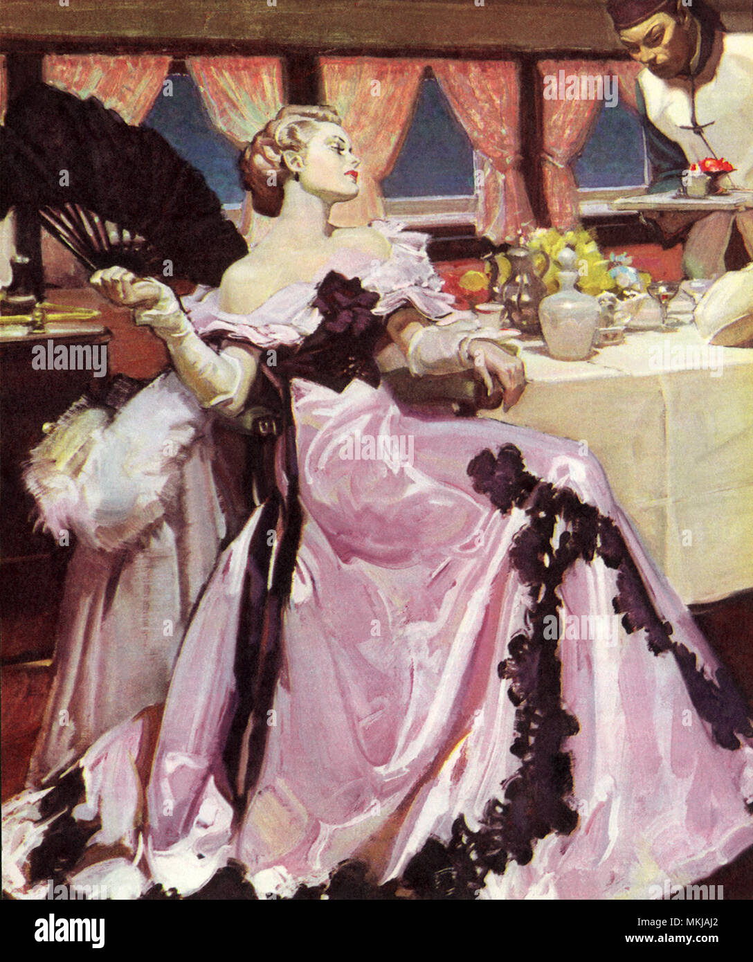 Lady in Lavender Stock Photo - Alamy