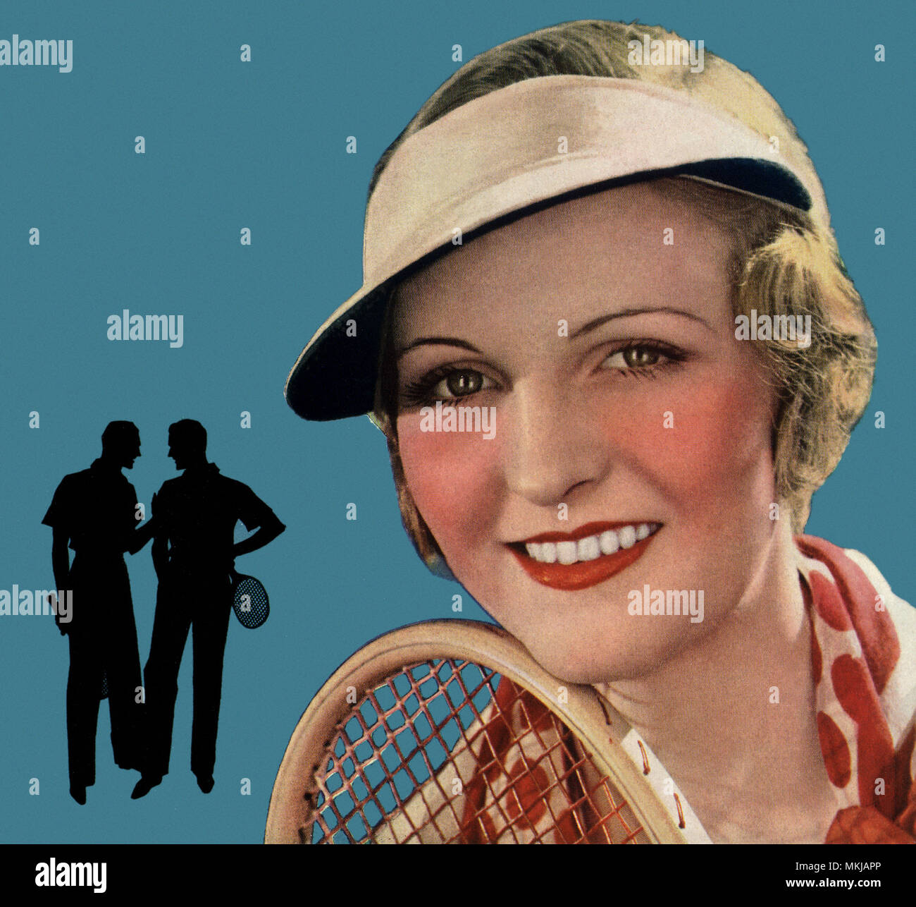 Vintage womans tennis hi-res stock photography and images - Alamy