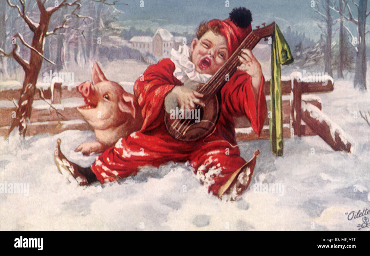 Child as Jester Stock Photo - Alamy