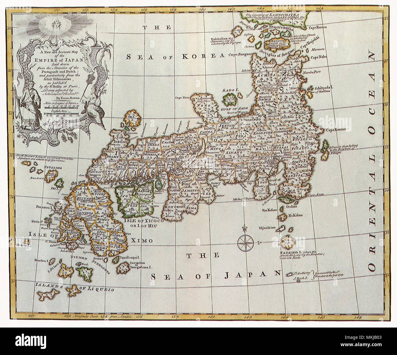 Japan history map hi-res stock photography and images - Alamy