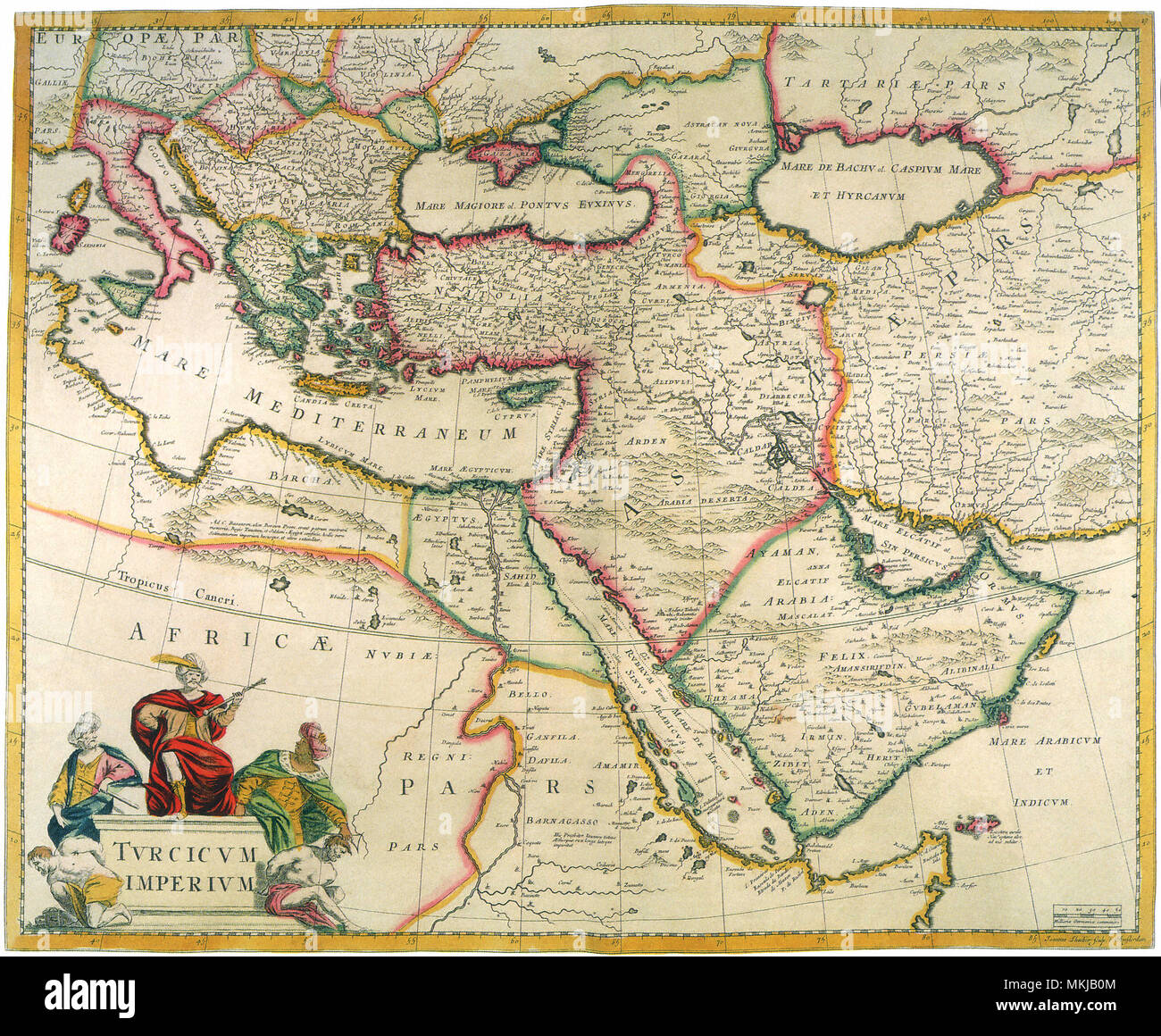 Old turkish map hi-res stock photography and images - Alamy