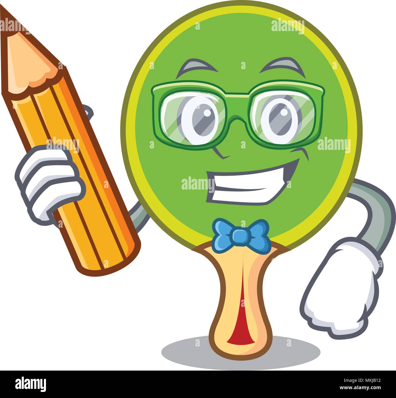 Student ping pong racket character cartoon Stock Vector Image & Art - Alamy