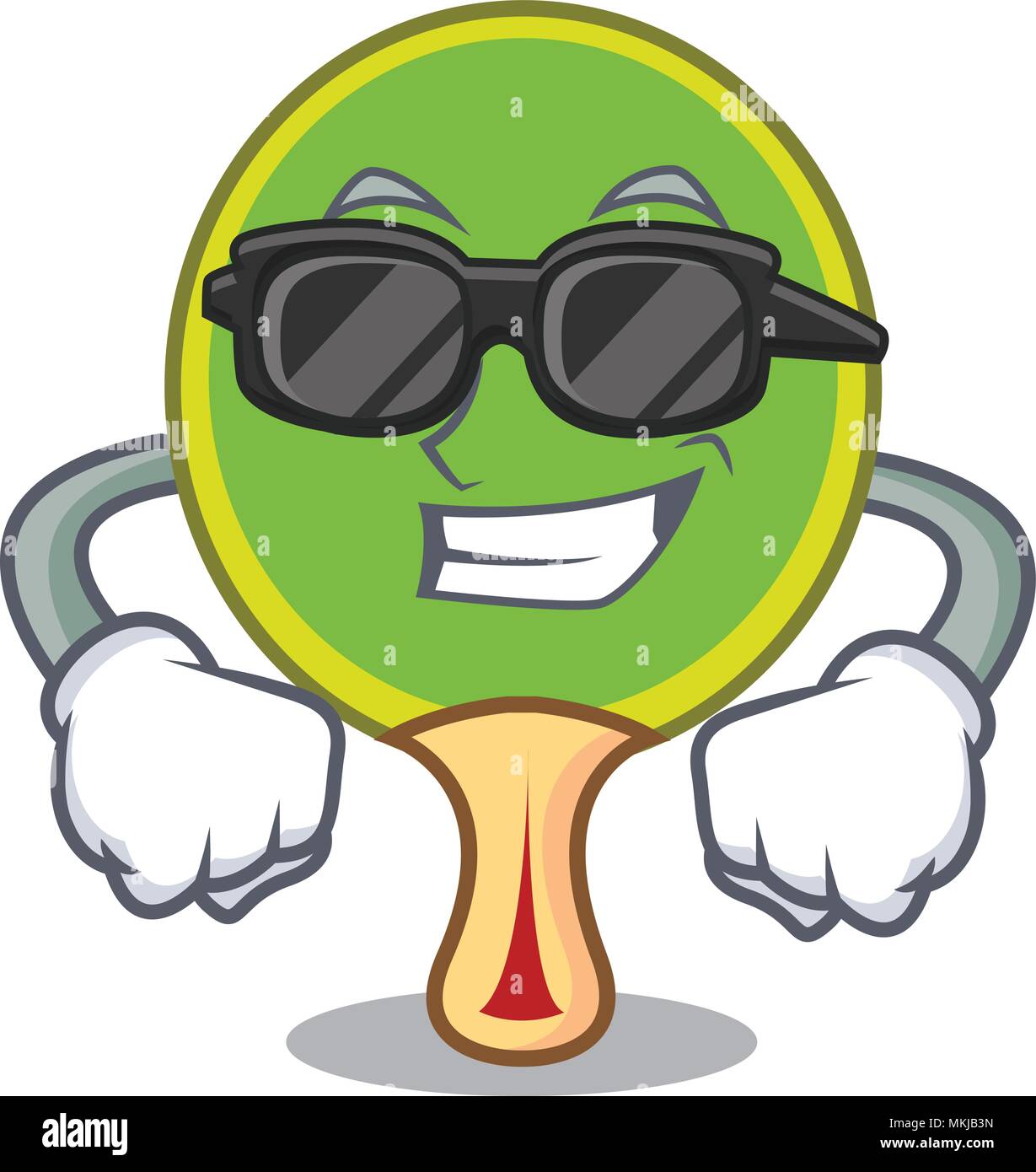 Super cool ping pong racket character cartoon Stock Vector Image & Art ...