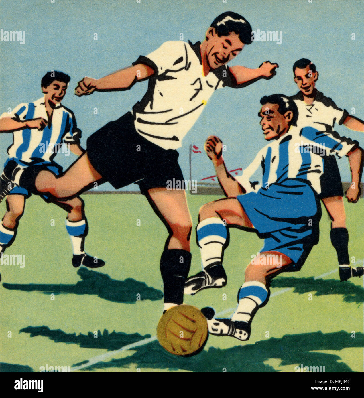 Vintage soccer illustration hi-res stock photography and images - Alamy