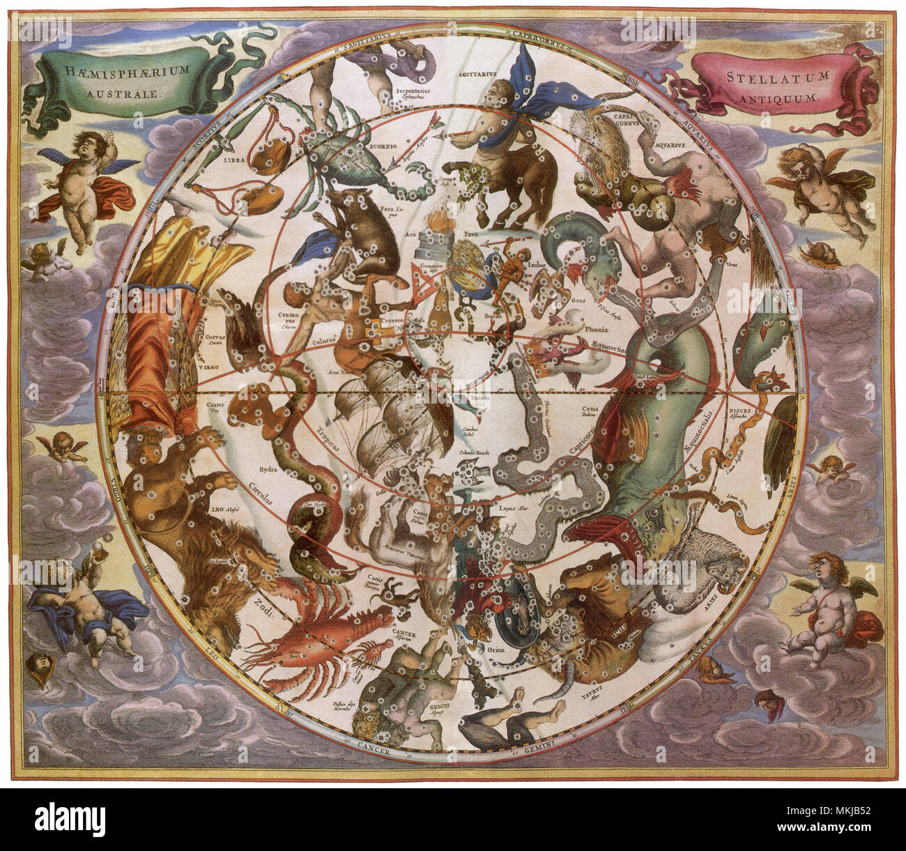 Celestial Chart Stock Photo - Alamy