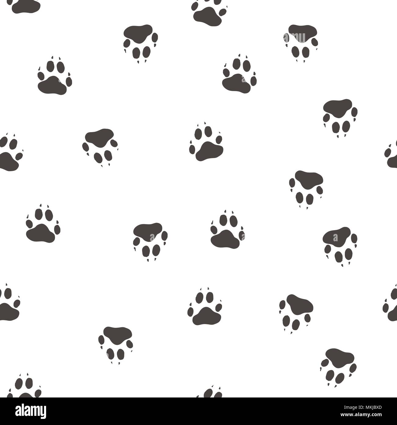 Wolf Footprints Clip Art