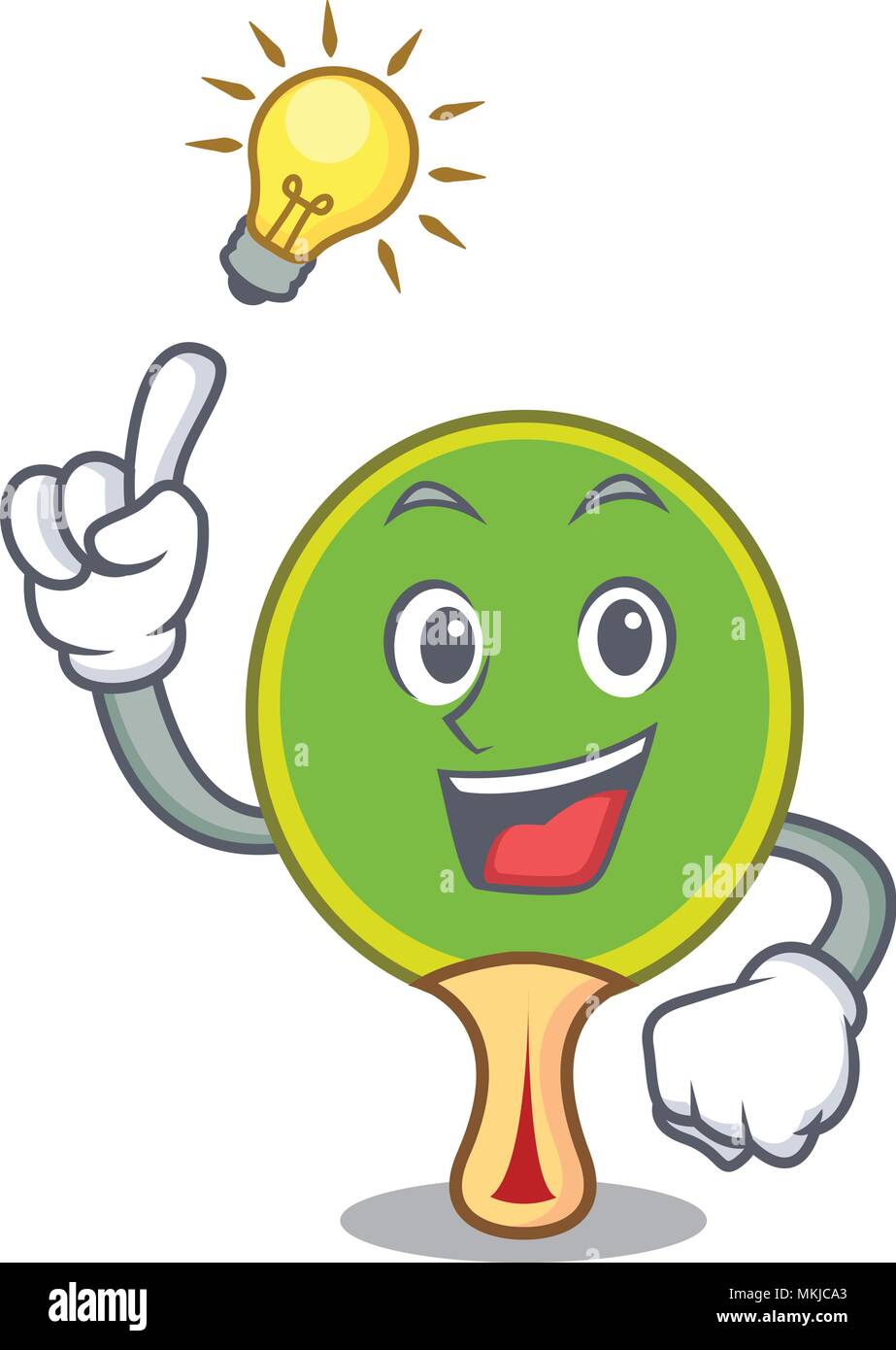 Have an idea ping pong racket mascot cartoon Stock Vector Image & Art ...