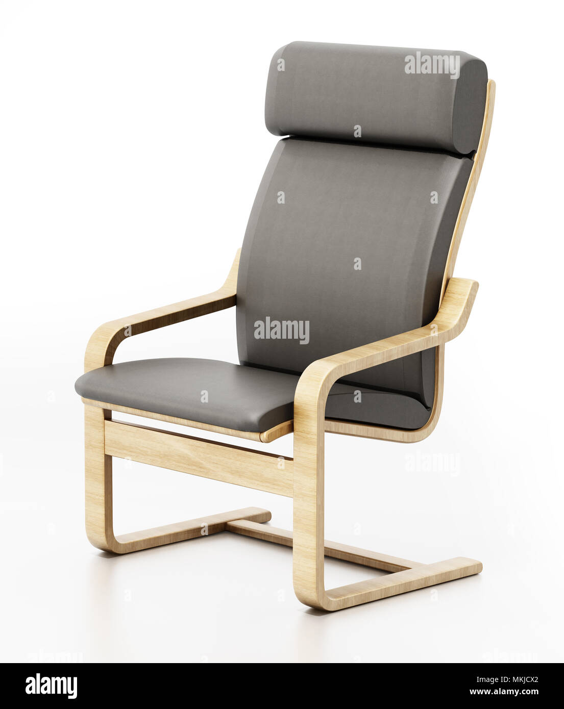 Modern TV chair isolated on white background. 3D illustration Stock ...