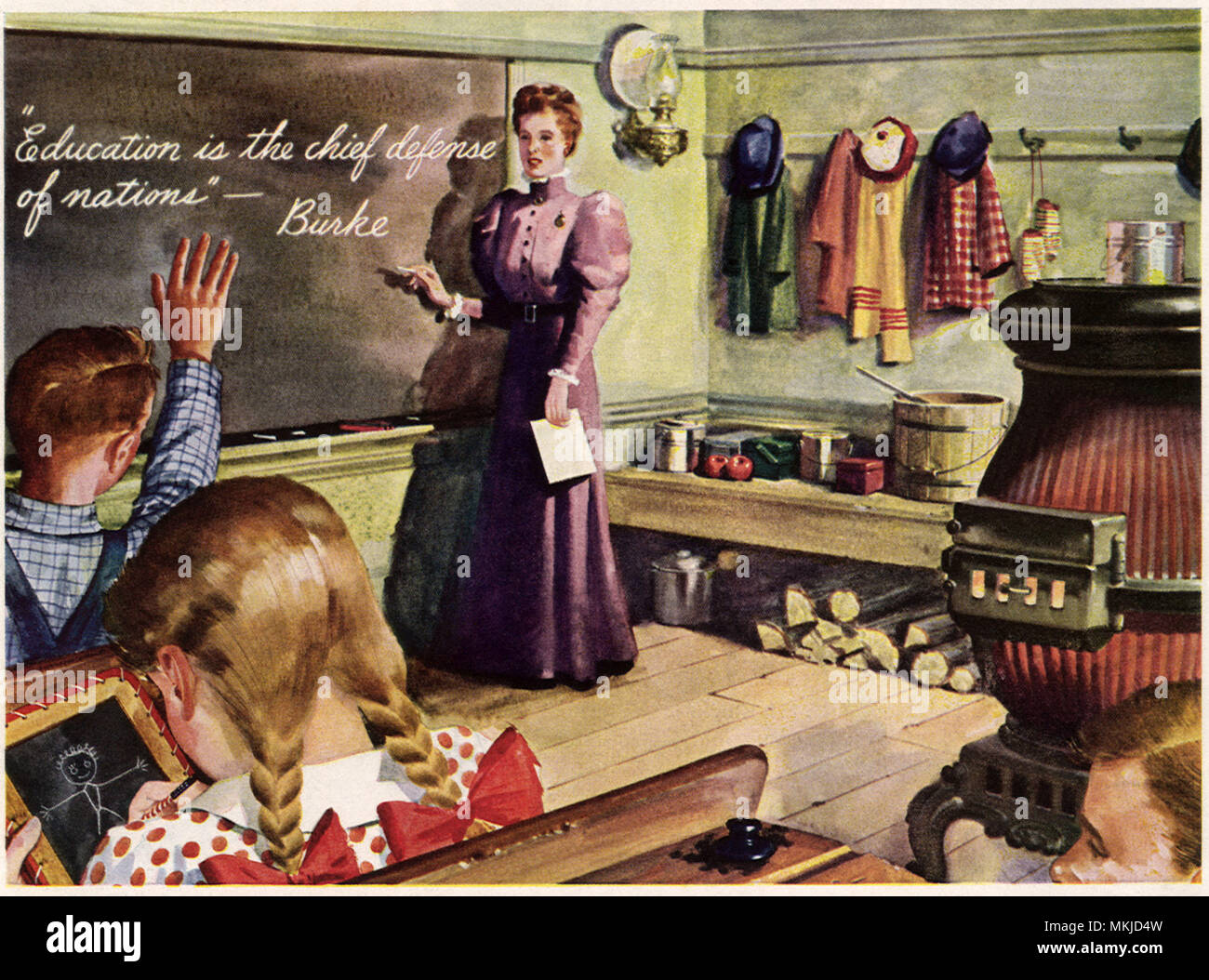 Old style classroom hi-res stock photography and images - Alamy