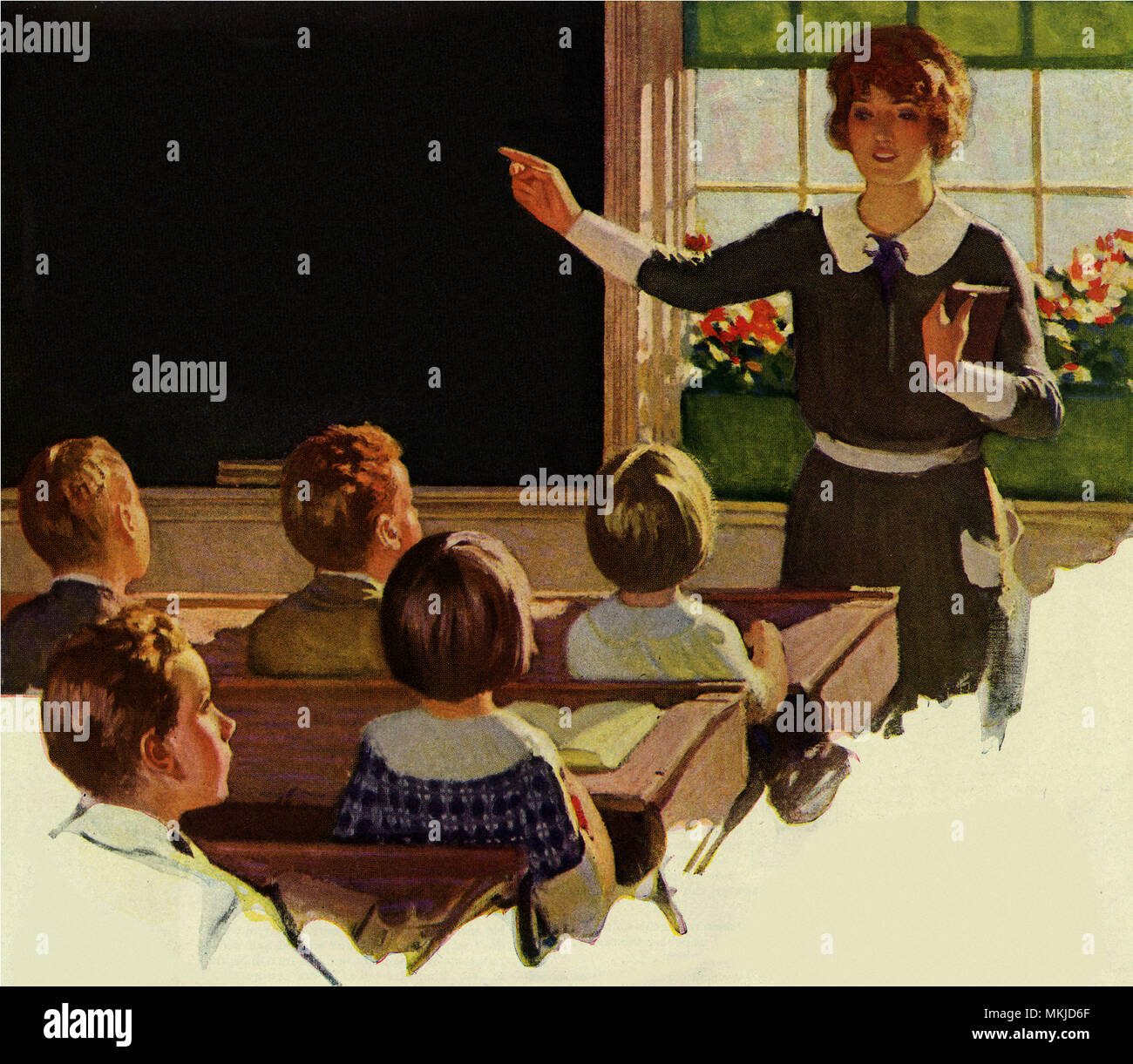 Vintage classroom teacher hi-res stock photography and images - Alamy