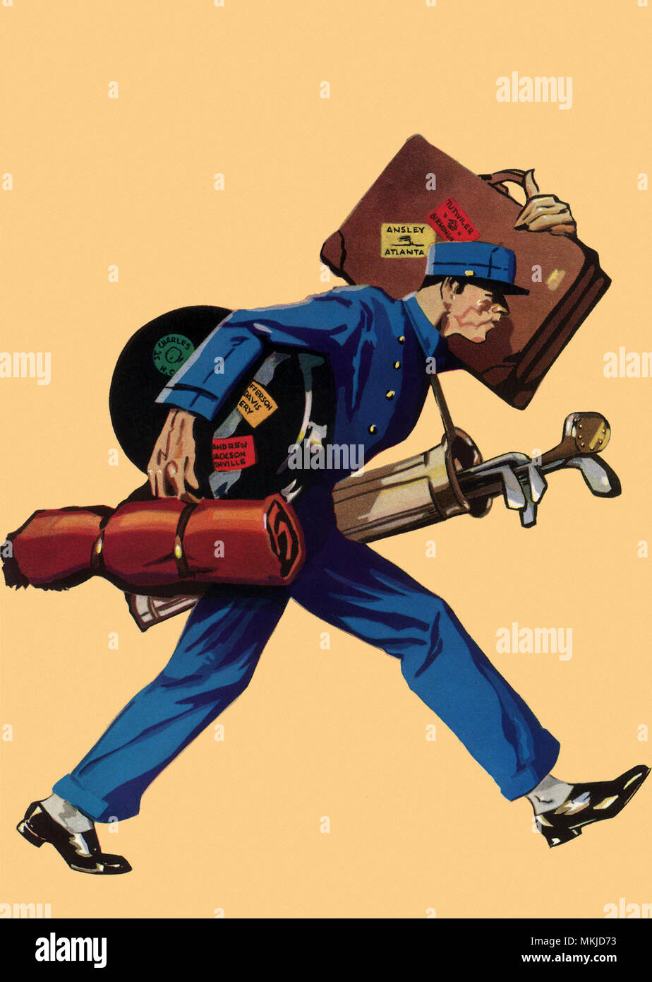 Porter uniform hi-res stock photography and images - Alamy