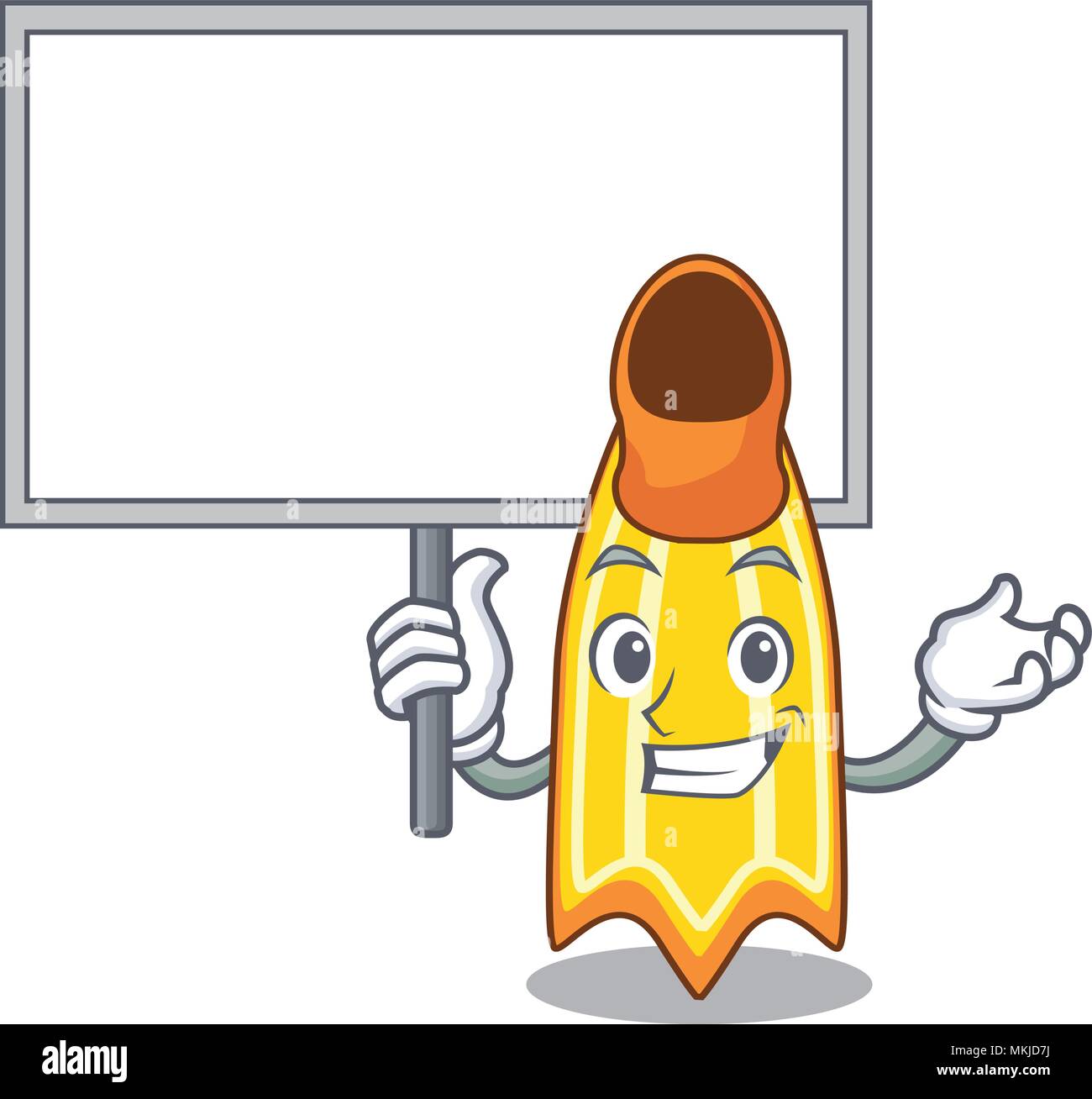 Bring board swim fin character cartoon Stock Vector Image & Art - Alamy