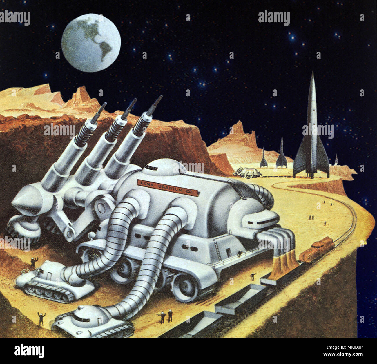 Sci Fi - Mining Machine Stock Photo - Alamy