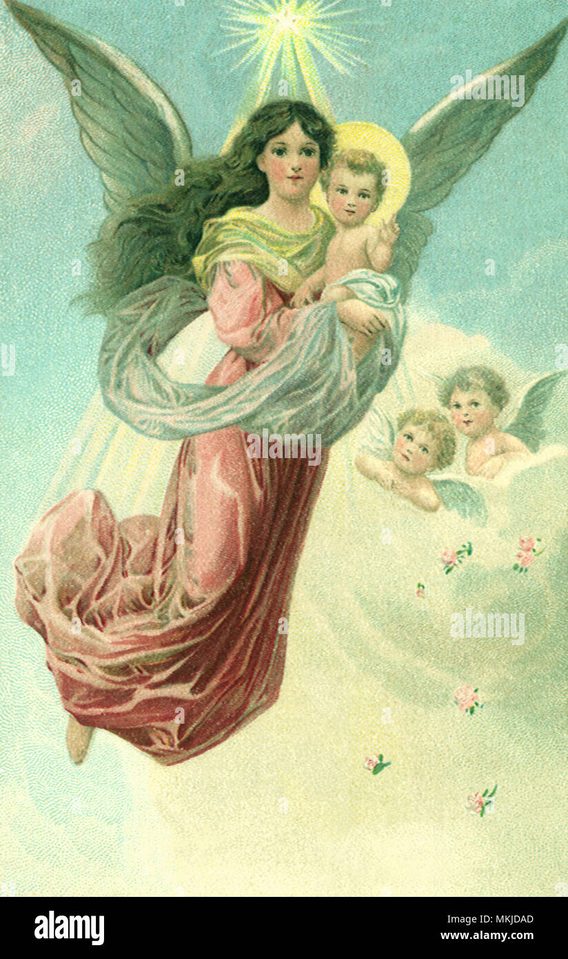 Baby angel flying hi-res stock photography and images - Alamy