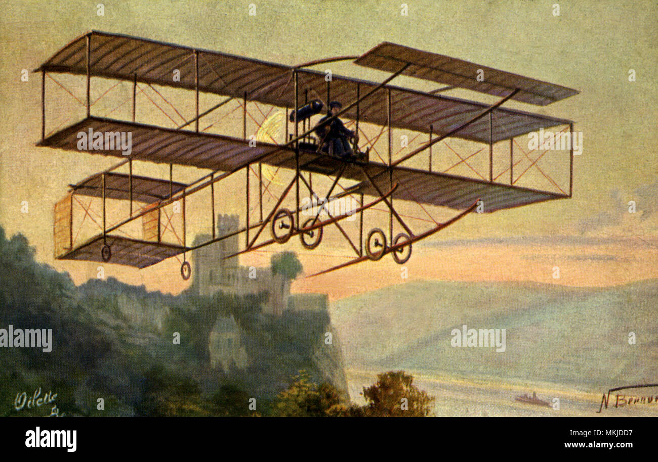 Early biplane hi-res stock photography and images - Alamy