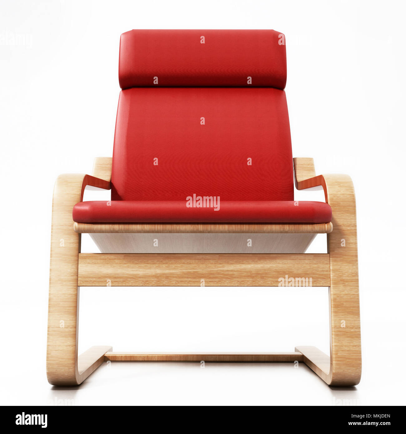 Modern TV chair isolated on white background. 3D illustration Stock ...