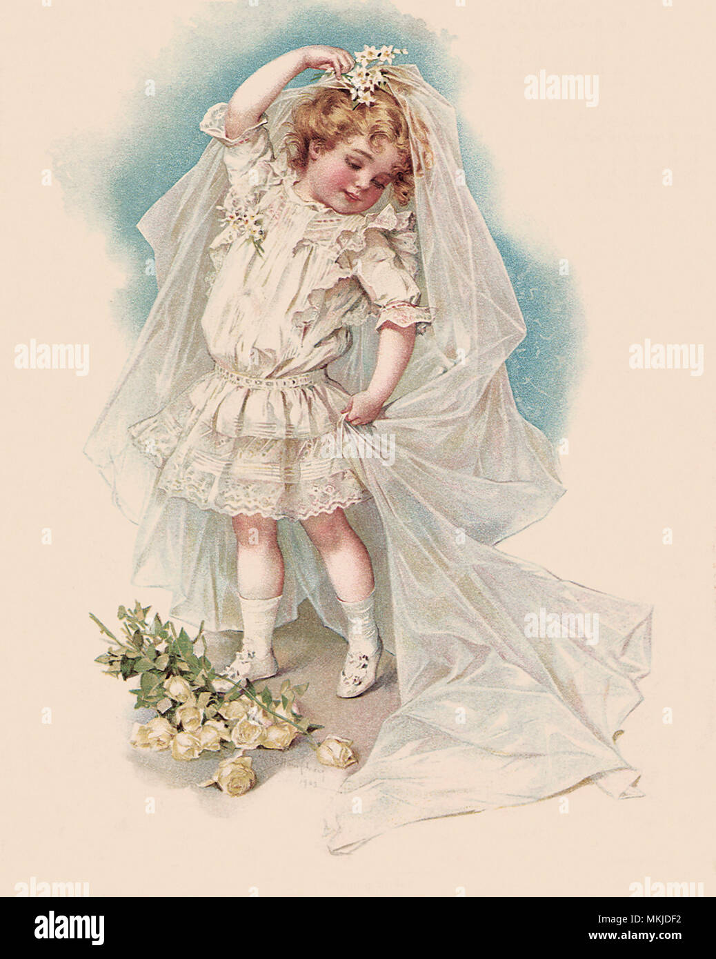 Young bride vintage hi-res stock photography and images - Alamy