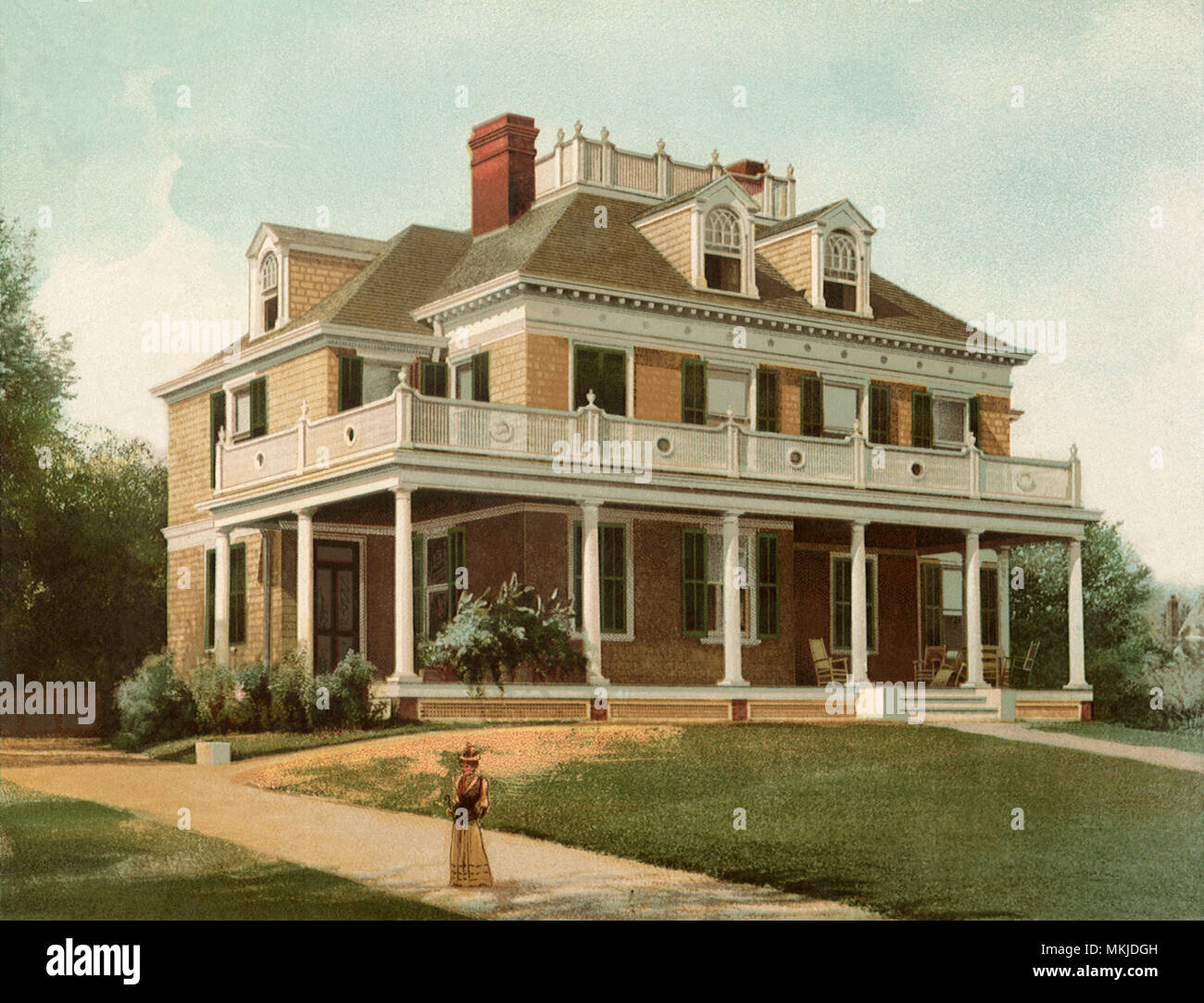 Vintage colonial homes hi-res stock photography and images - Alamy