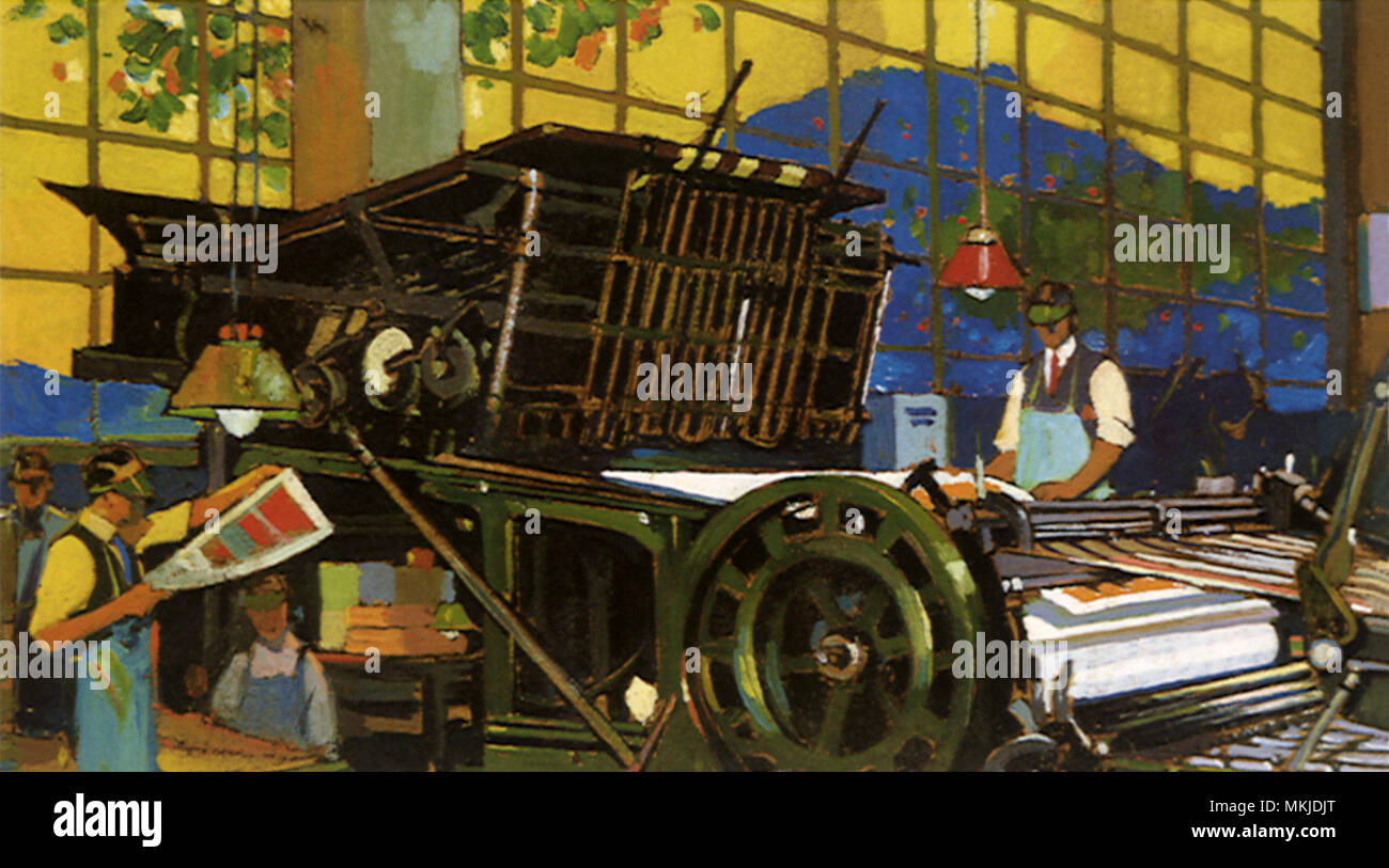 Vintage lithography machinery hi-res stock photography and images - Alamy