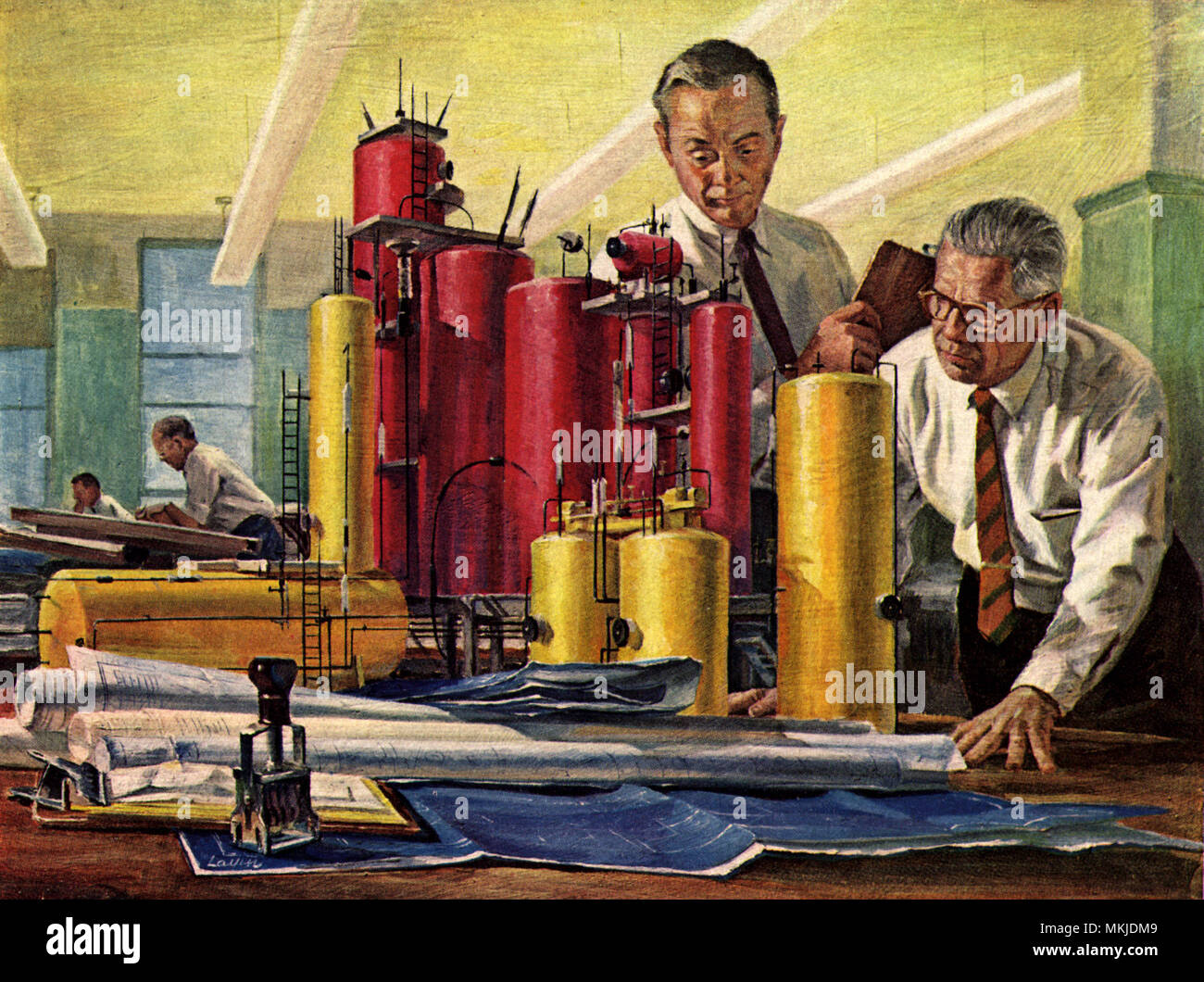 Vintage construction model hi-res stock photography and images - Alamy