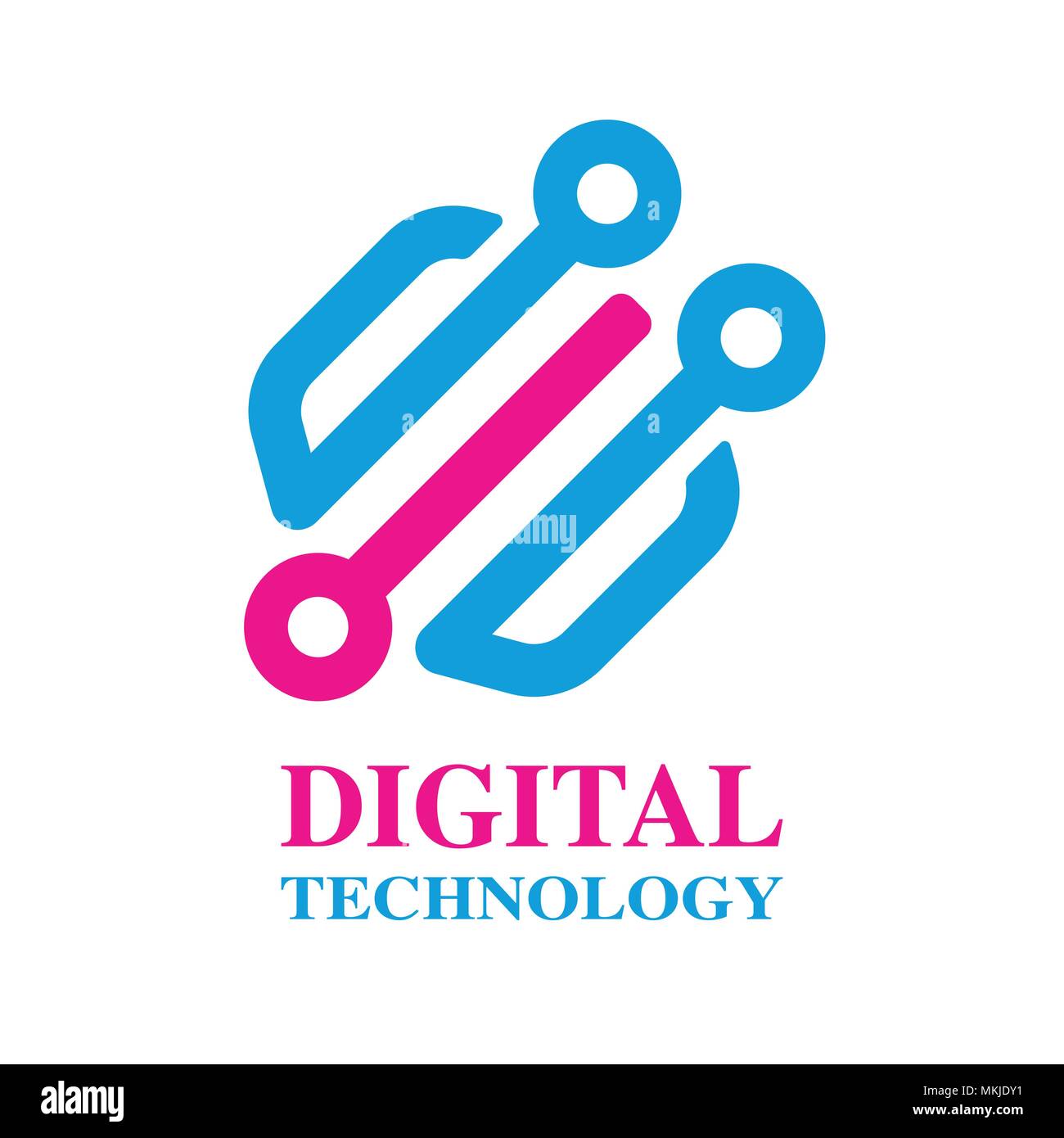 Vector logo design template for business. Technology sign Stock Vector ...