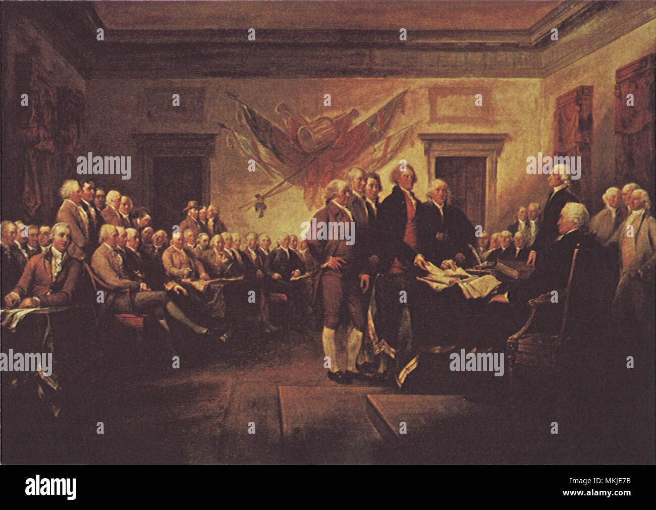 Signing of Declaration 1786 Stock Photo - Alamy