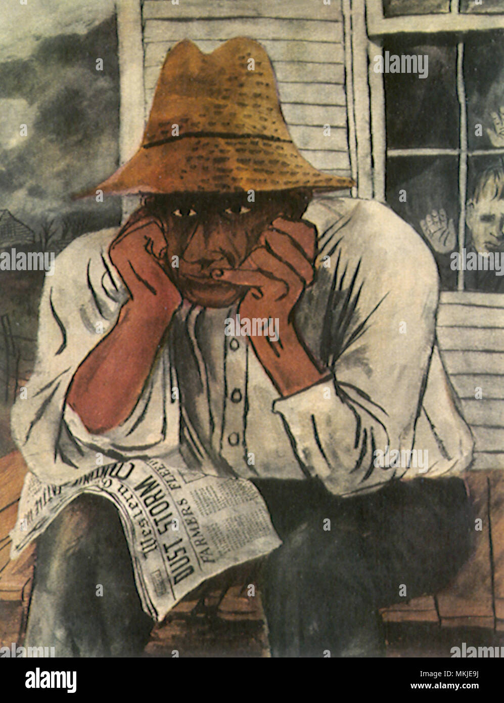 Man sad vintage hi-res stock photography and images - Alamy