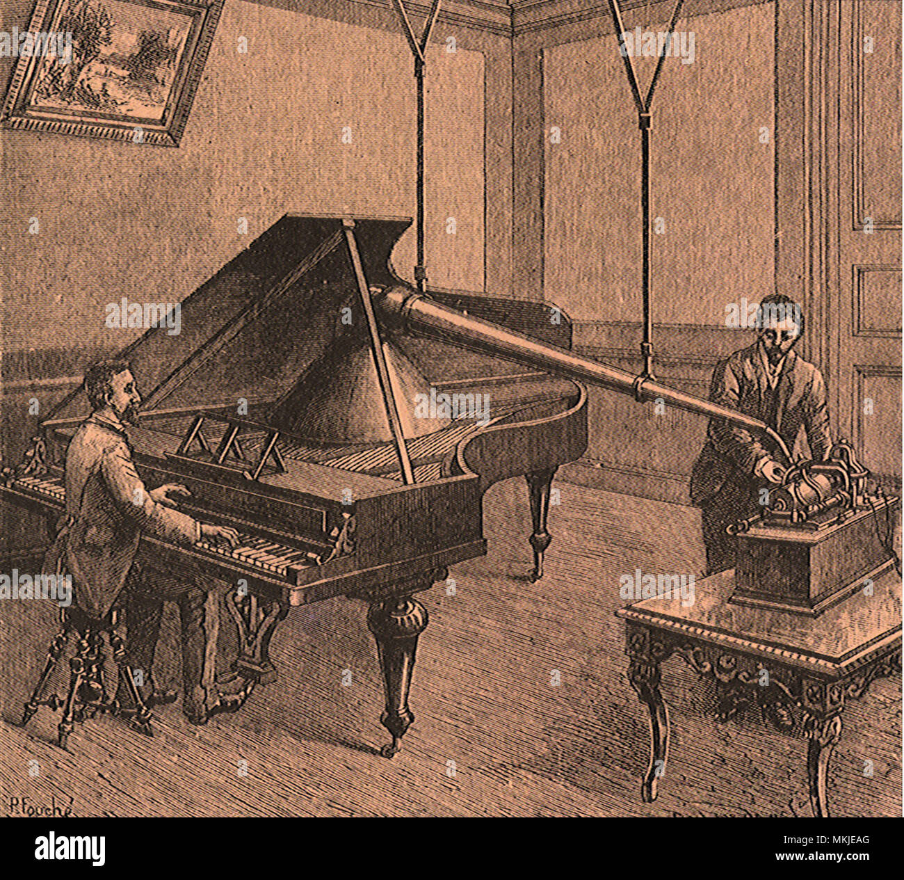 Early Recording Machine Stock Photo - Alamy