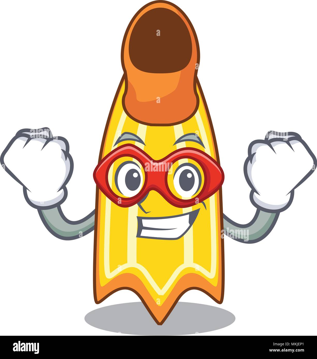 Super hero swim fin character cartoon Stock Vector Image & Art - Alamy