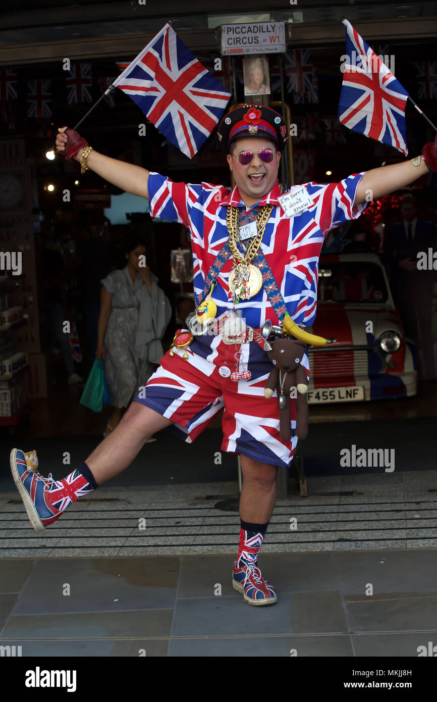 Waving union jack flags woman hi-res stock photography and images - Alamy