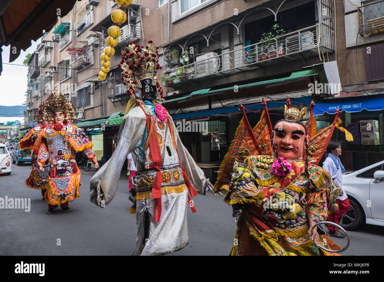 Taipei, Taiwan. 8th May 2018. Birthday of a deity celebrations centred ...