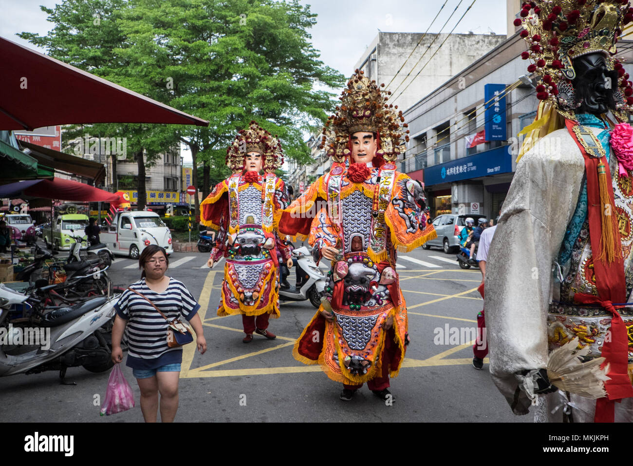 Taipei, Taiwan. 8th May 2018. Birthday of a deity celebrations centred ...