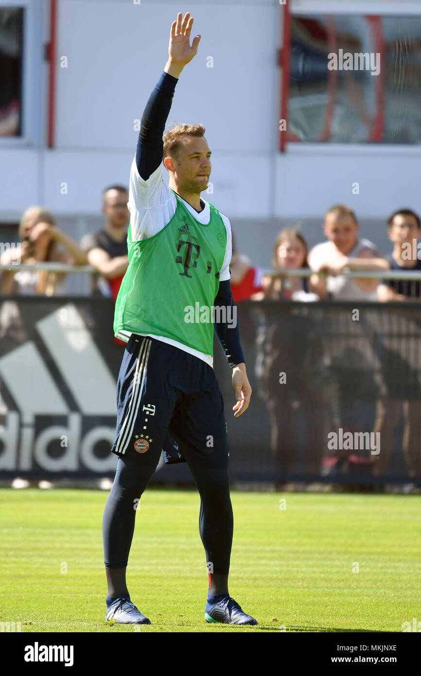 Munich, Deutschland. 08th May, 2018. Manuel NEUER (goalkeeper FC Bayern ...