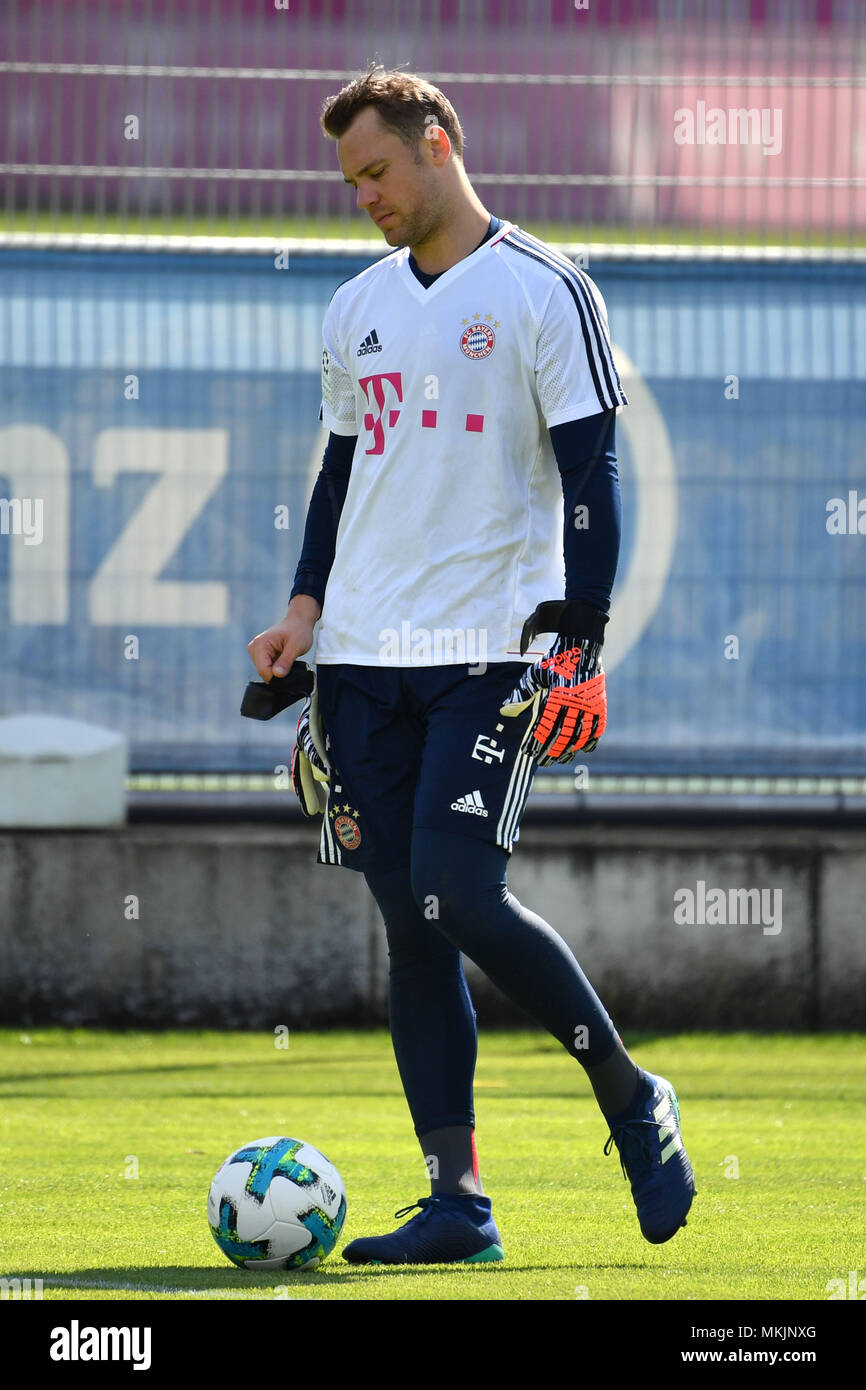 Munich, Deutschland. 08th May, 2018. Manuel NEUER (goalkeeper FC Bayern ...
