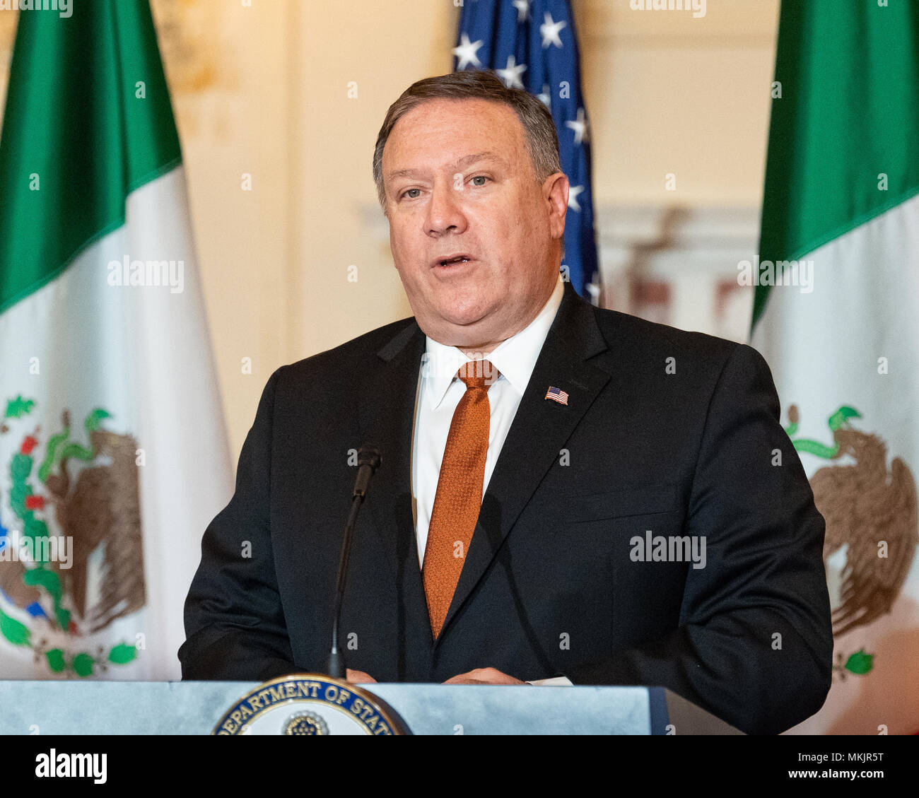 U.S. Secretary of State Mike Pompeo at the State Department in ...