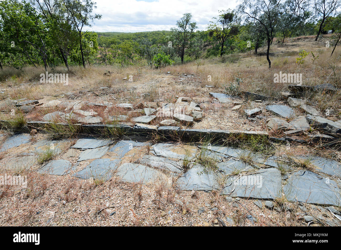 Ruins of Chinese Chew Lee Store in the ghost town of Maytown, a gold ...
