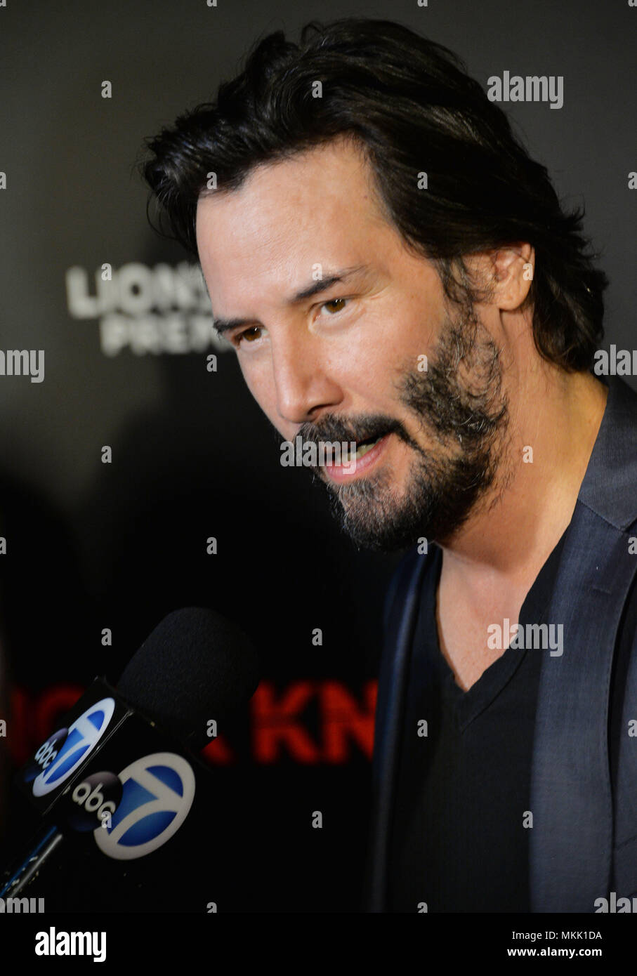 Actor Keanu Reeves at the Los Angeles premiere of his movie "Knock ...