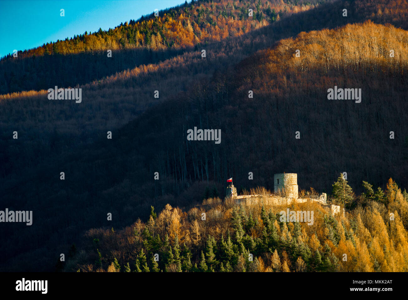 Castle in Village Rytro, Poland Stock Photo - Alamy