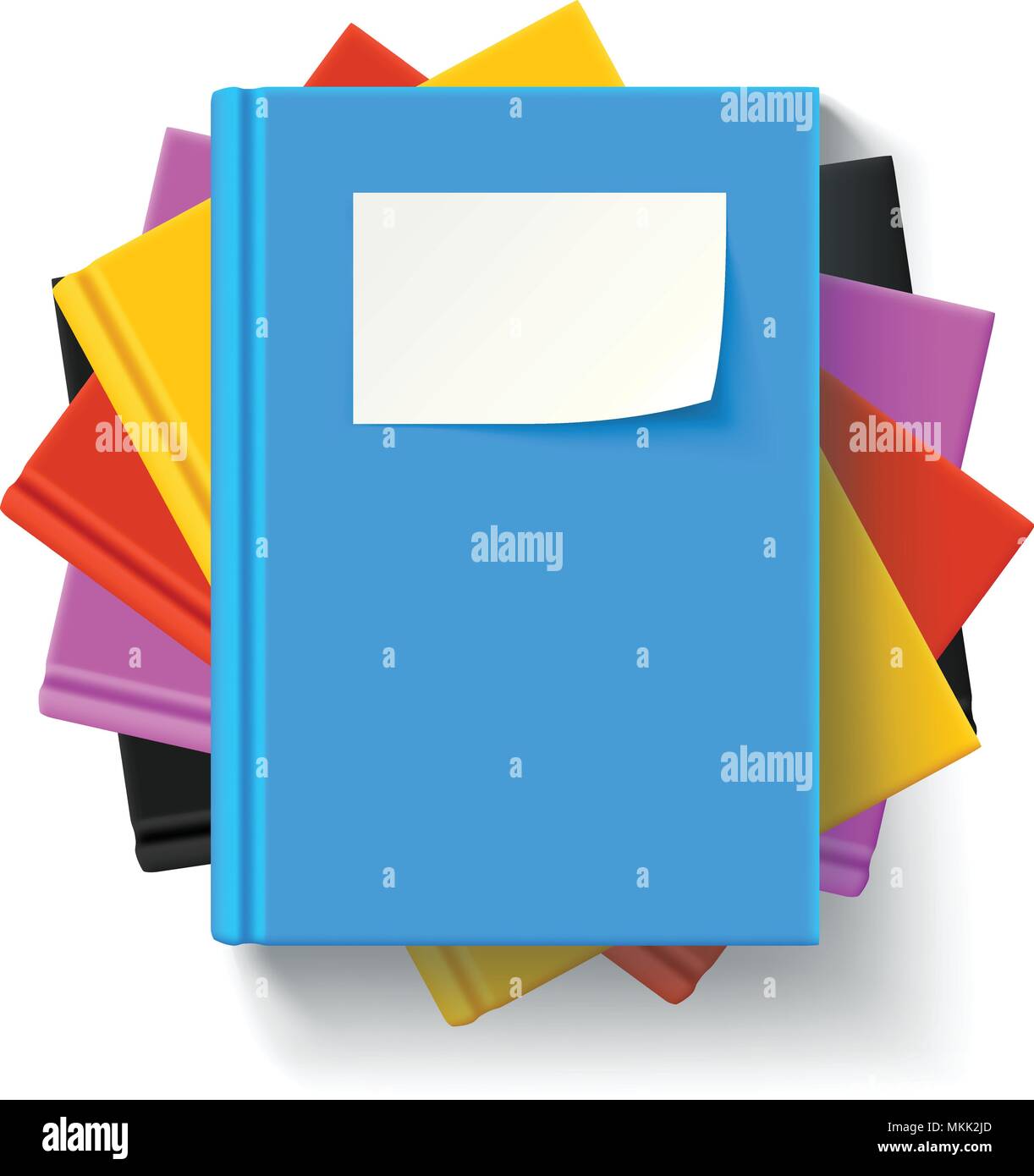 Paper book row literature Stock Vector Images - Alamy
