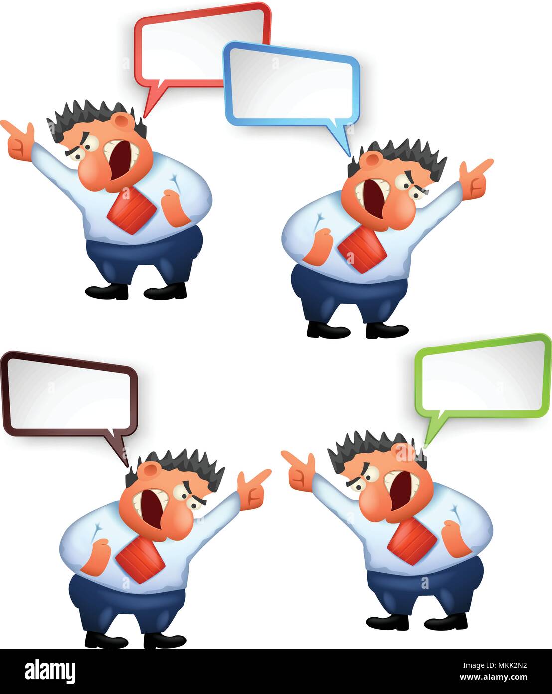 Boss shouting Stock Vector Images - Alamy