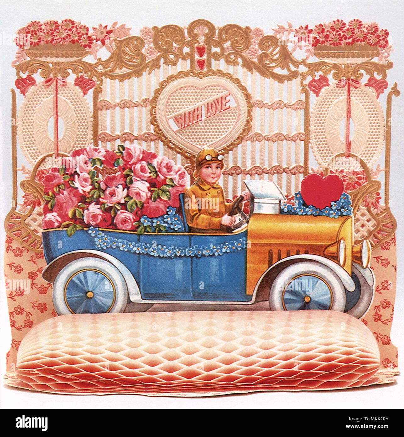 Blue car side view hi-res stock photography and images - Alamy