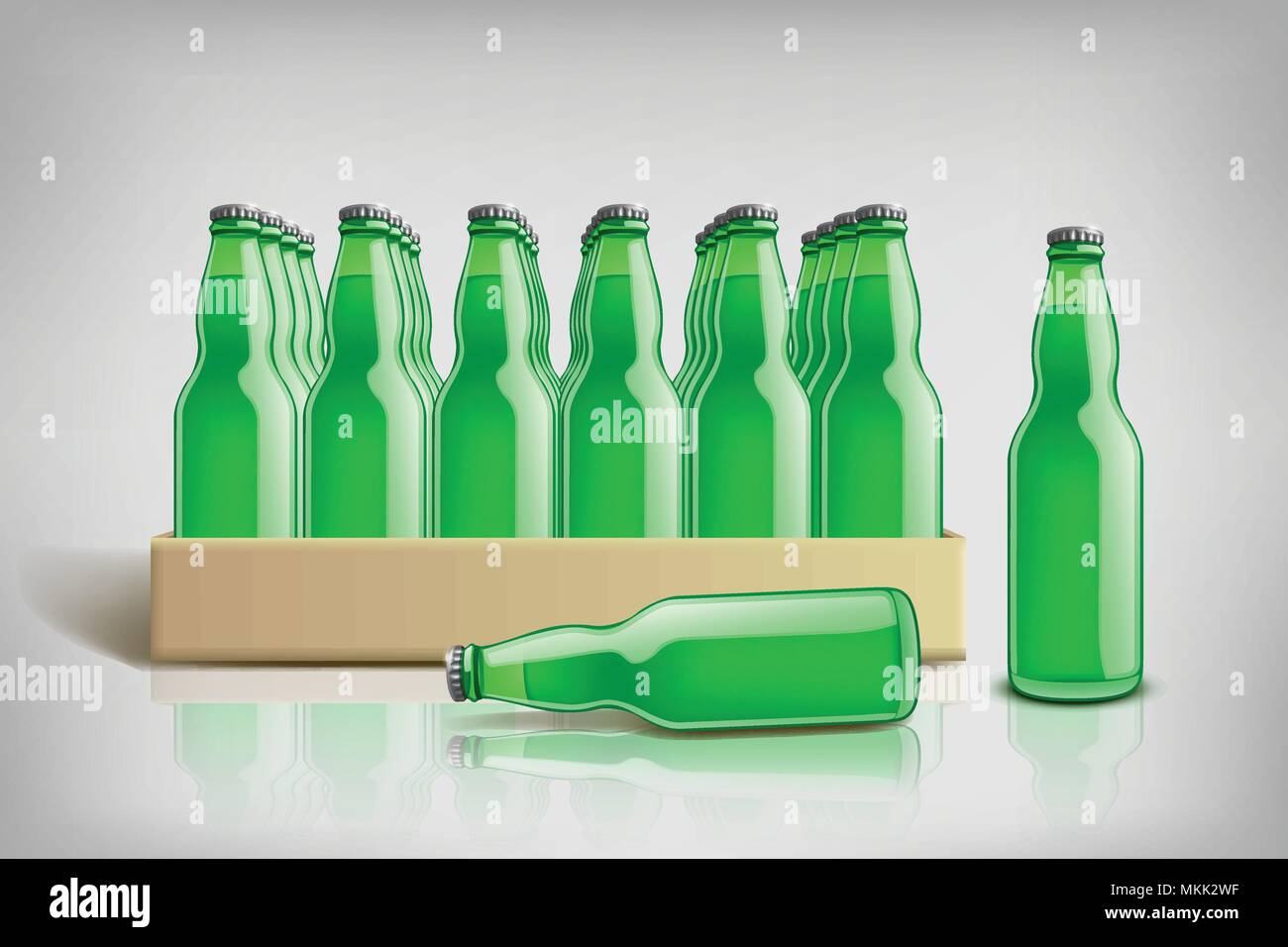 White crate full fresh Stock Vector Images - Alamy