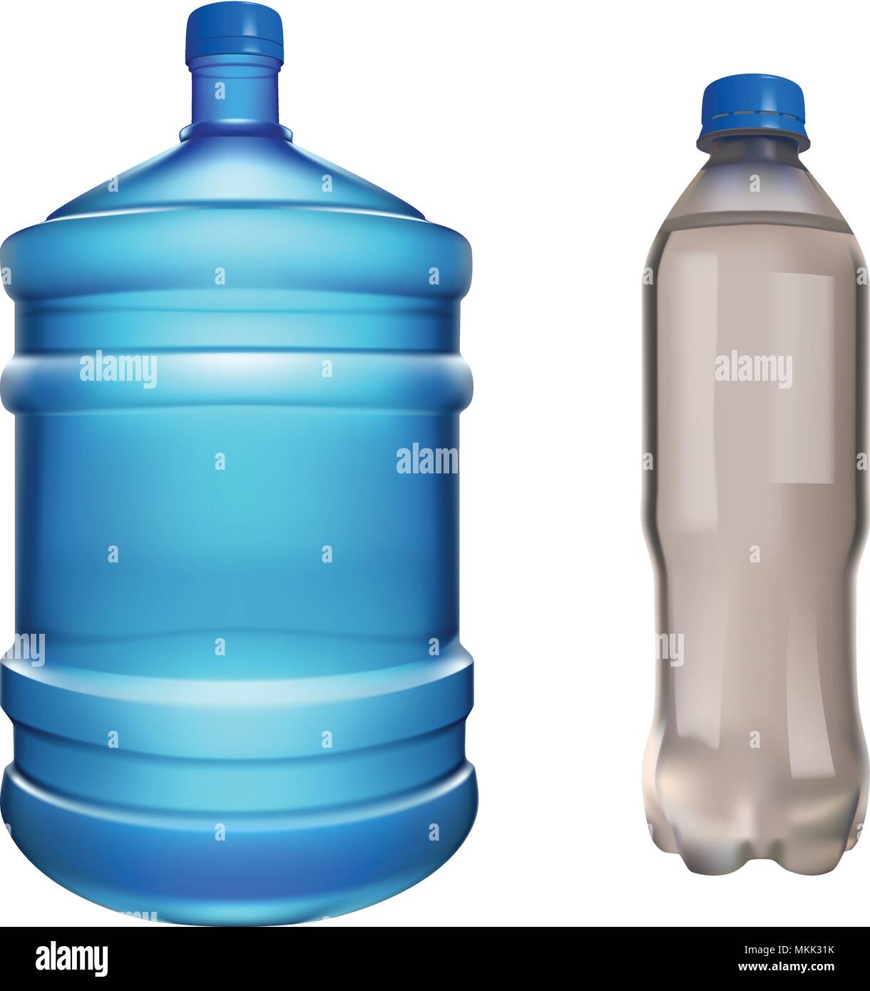 Plastic bottles mineral water Stock Vector Images - Alamy