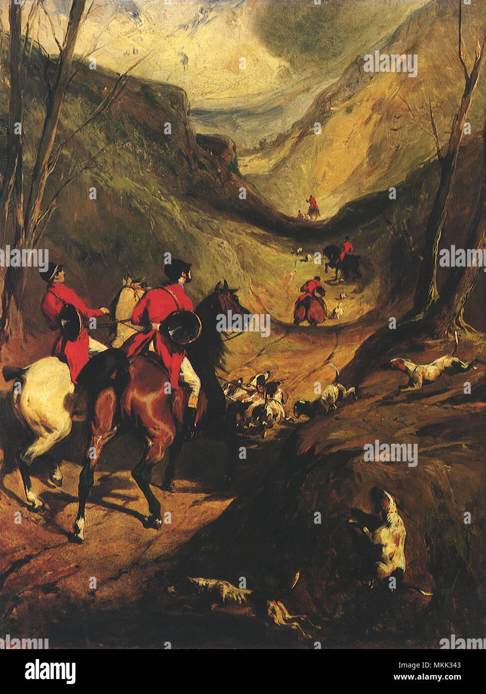 Hunting scene hi-res stock photography and images - Alamy