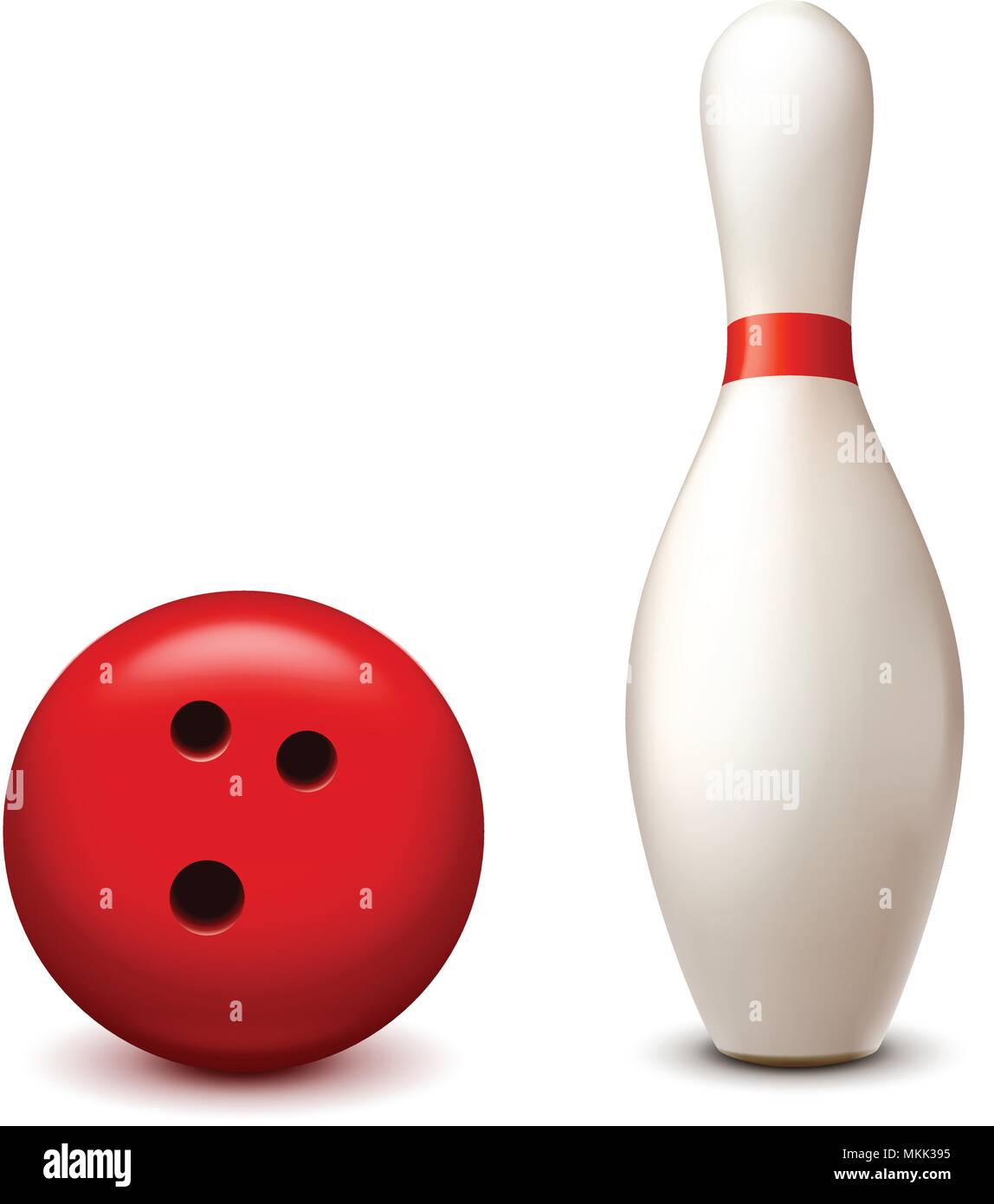 Pin bowling game image Stock Vector Images - Alamy