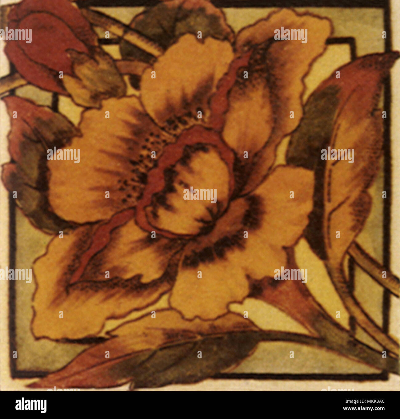 Geometric Floral Design Stock Photo - Alamy